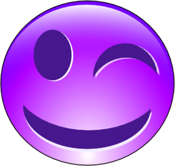 Smiley Face One Eye Closed Vector free image download