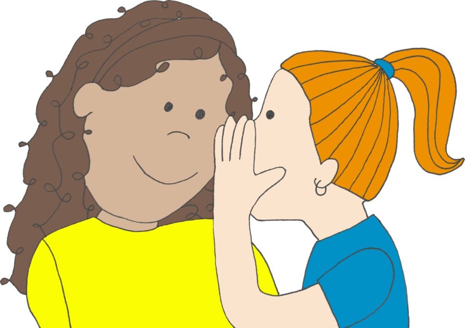 Girl Whisper Voice drawing free image download