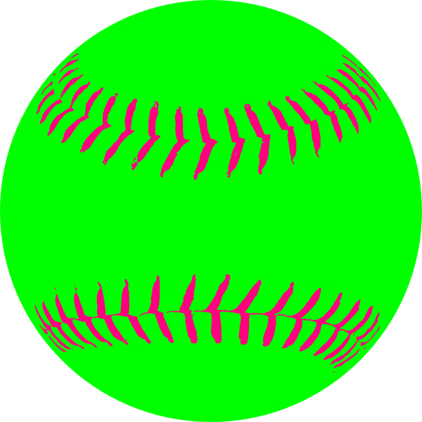 Clipart of Green Softball free image download