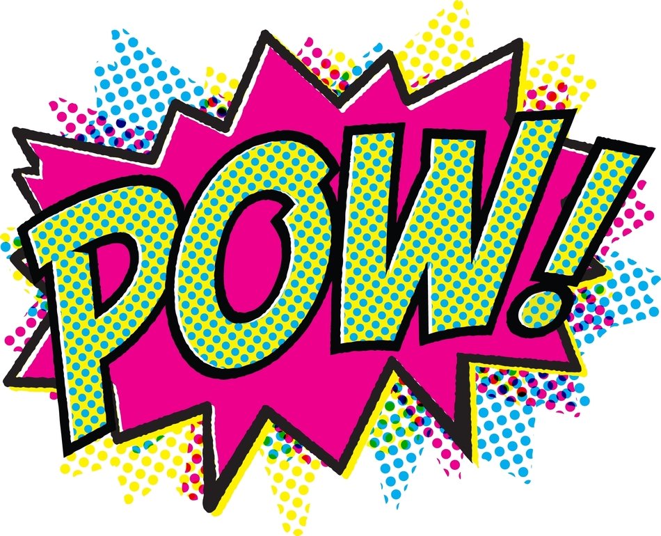 Blank Comic Pow Clip Art free image download