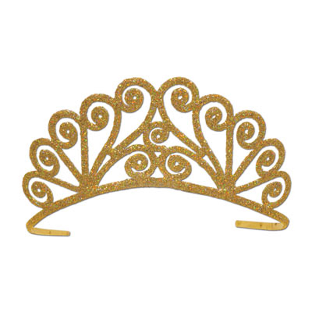 Golden shiny crown on a white background free image download