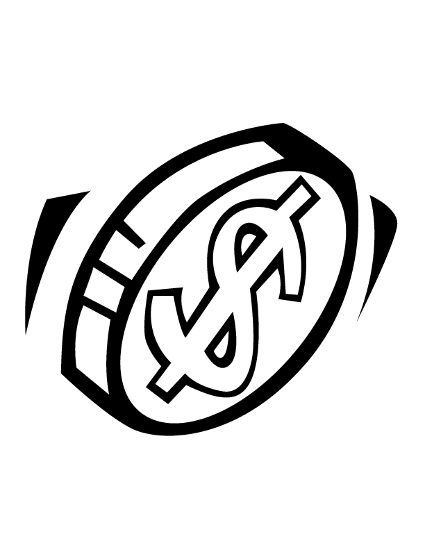 Printable Coloring Pages Of Coins free image download