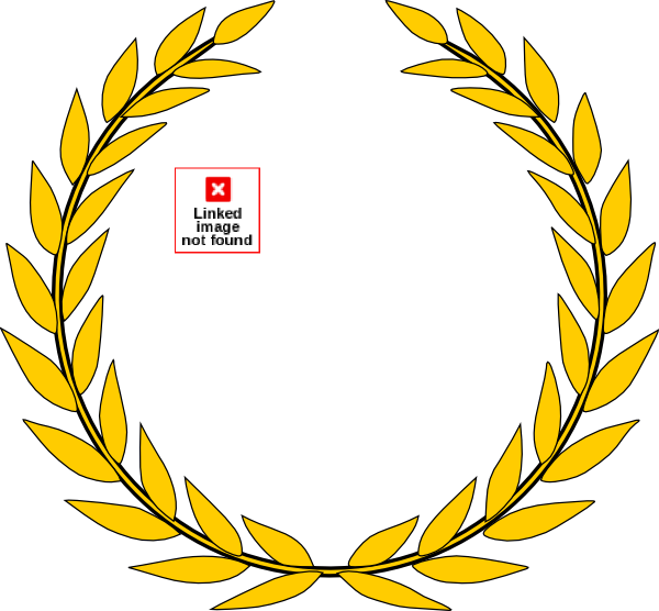 Gold Laurel At Clkercom Vector Online Royalty free image download
