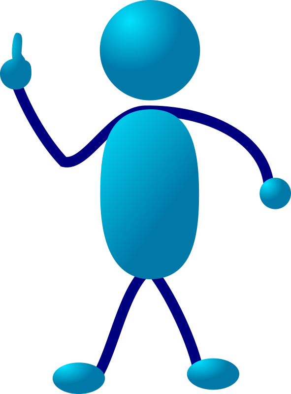 Blue figure as a picture free image download