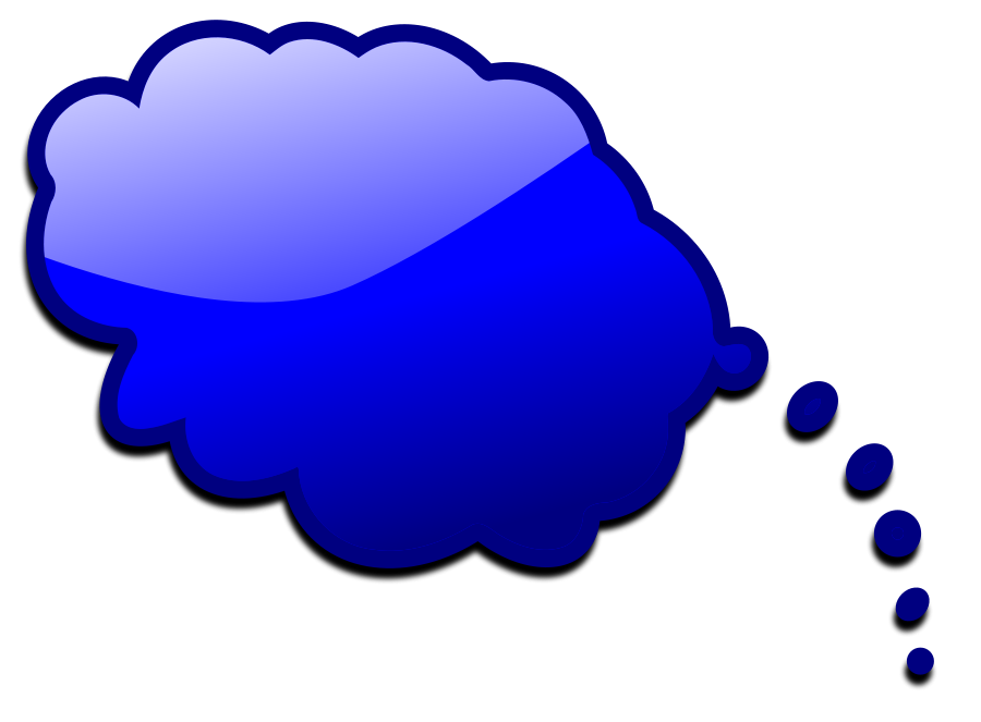 Blue cloud drawing free image download