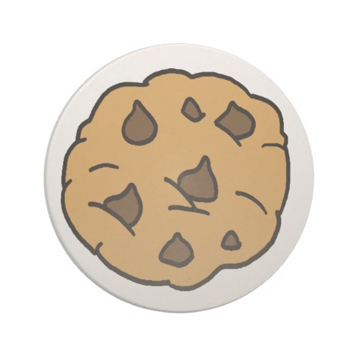 Cartoon Clipart Huge Chocolate Chip Cookie Dessert Coaster free image ...