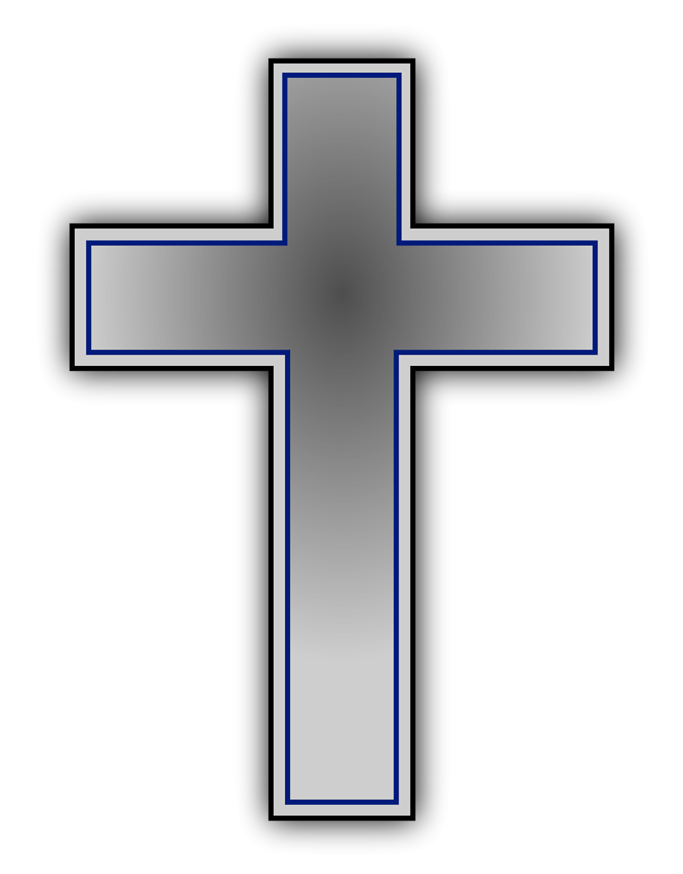 Classic gray cross free image download