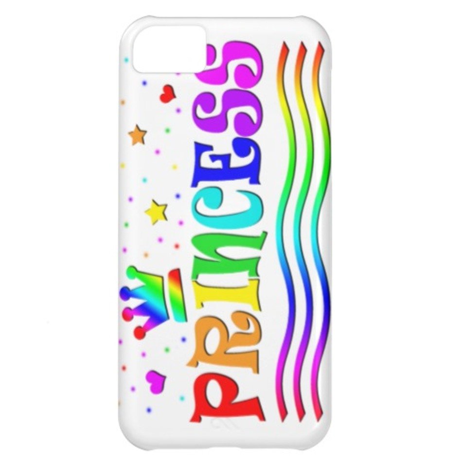 Cute Cartoon Rainbow Princess Tiara Iphone 5c Cover Zazzle free image ...