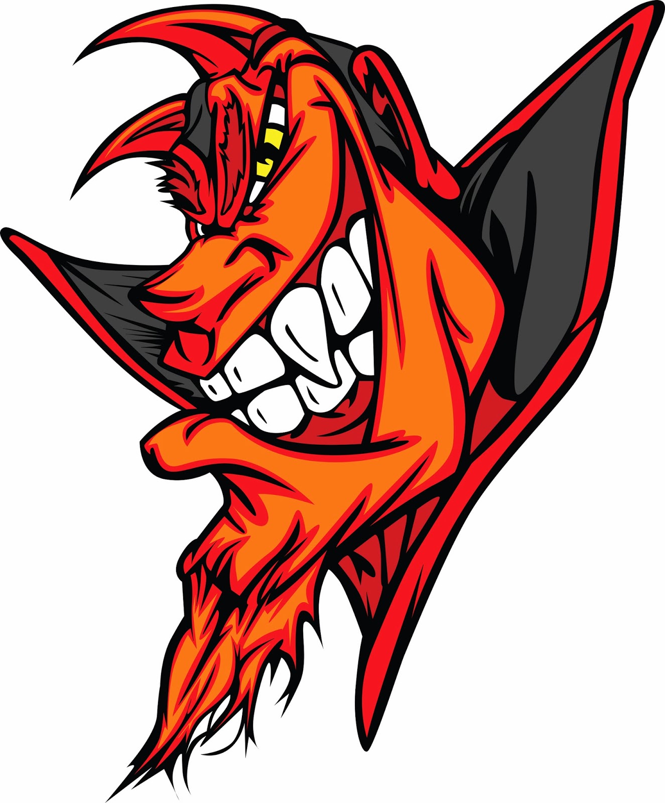 "Demon Mascot" logo clipart free image download