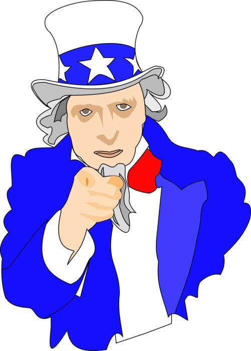Drawn By Uncle Sam With A Beard Free Image Download