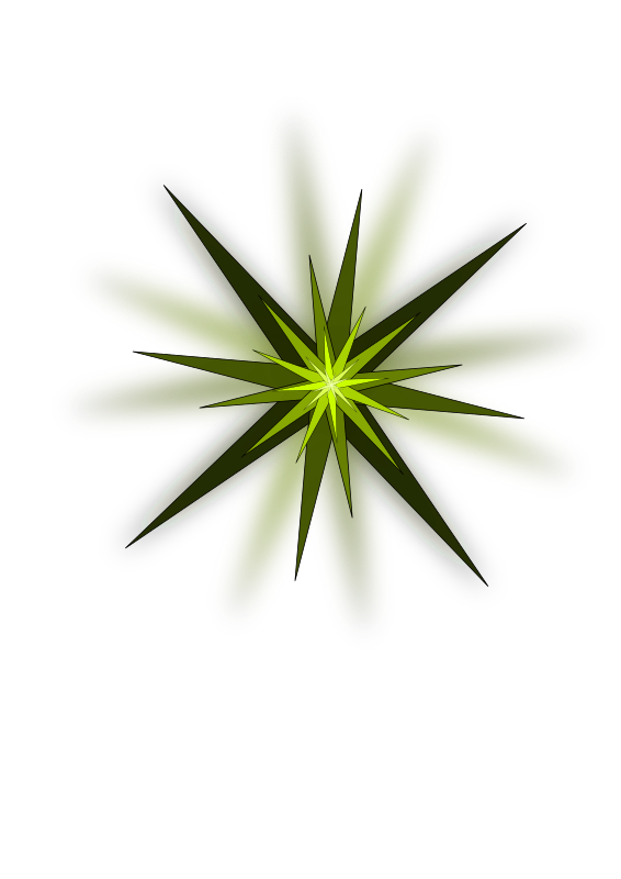 Green Star drawing free image download