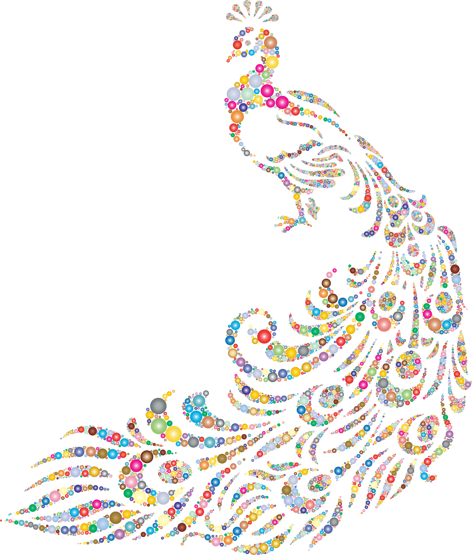Colorful peacock, Abstract Art free image download
