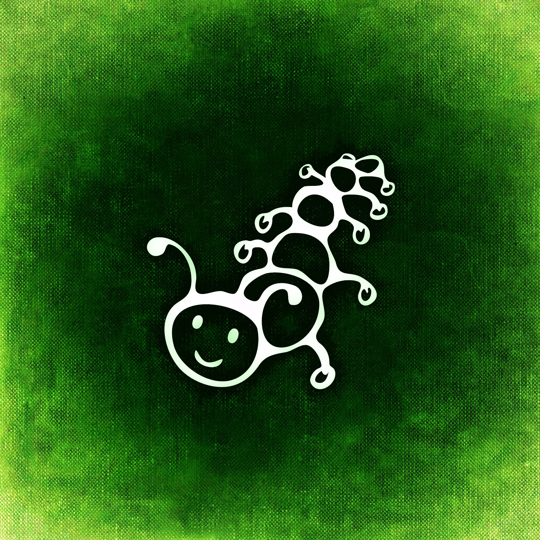 Abstract image of a caterpillar on a green background free image download