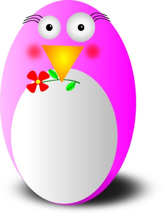 Penguin Pink drawing free image download