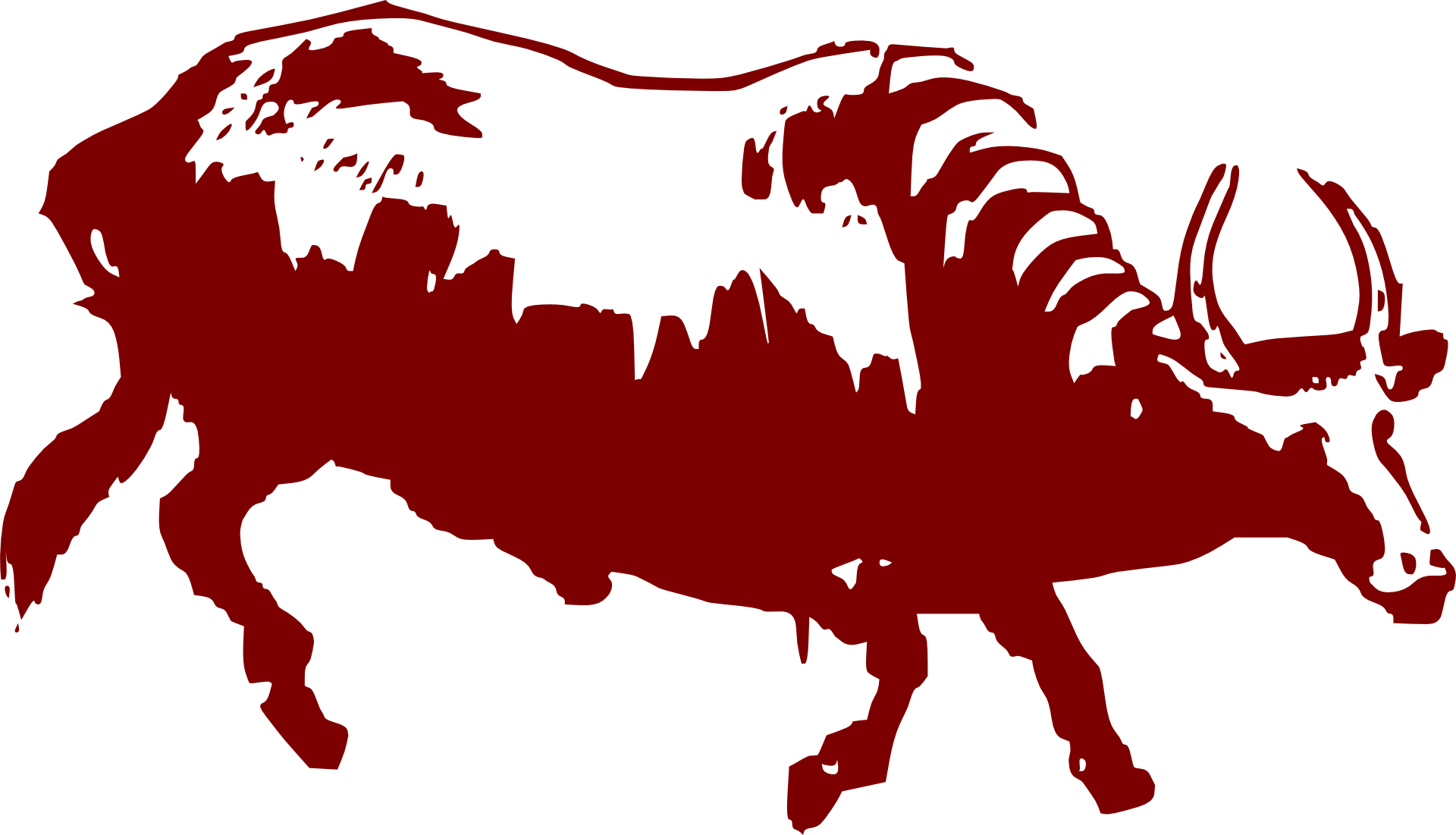 Buffalo red drawing free image download