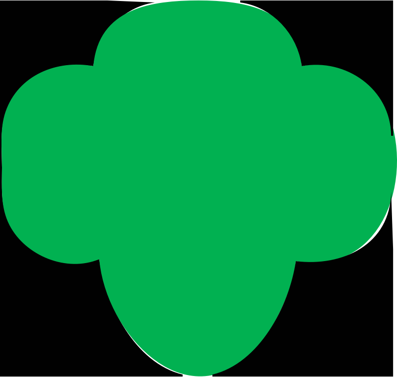 Girl Scout Trefoil drawing free image download