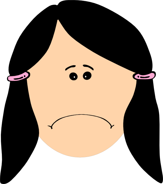 Sad Girl Clip Art Free Image Download