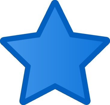 Blue Star Clip Art free image download