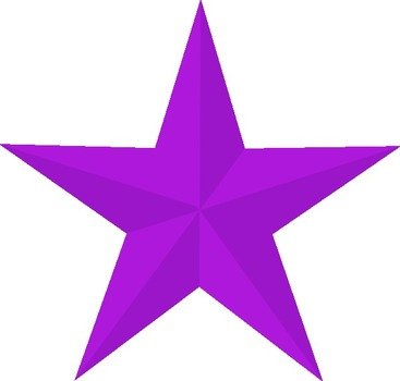 Purple Star Clip Art N5 free image download