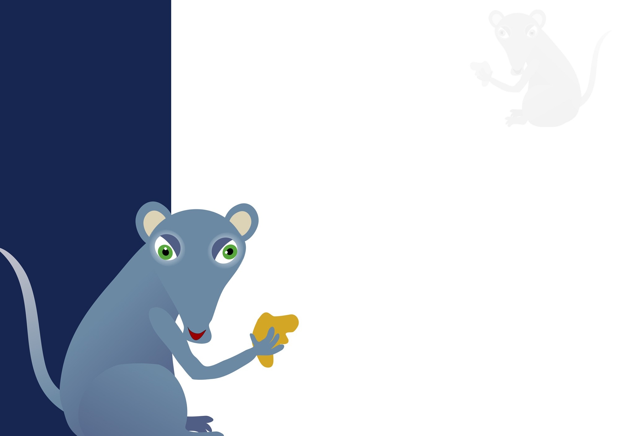Graphic image of a blue mouse free image download