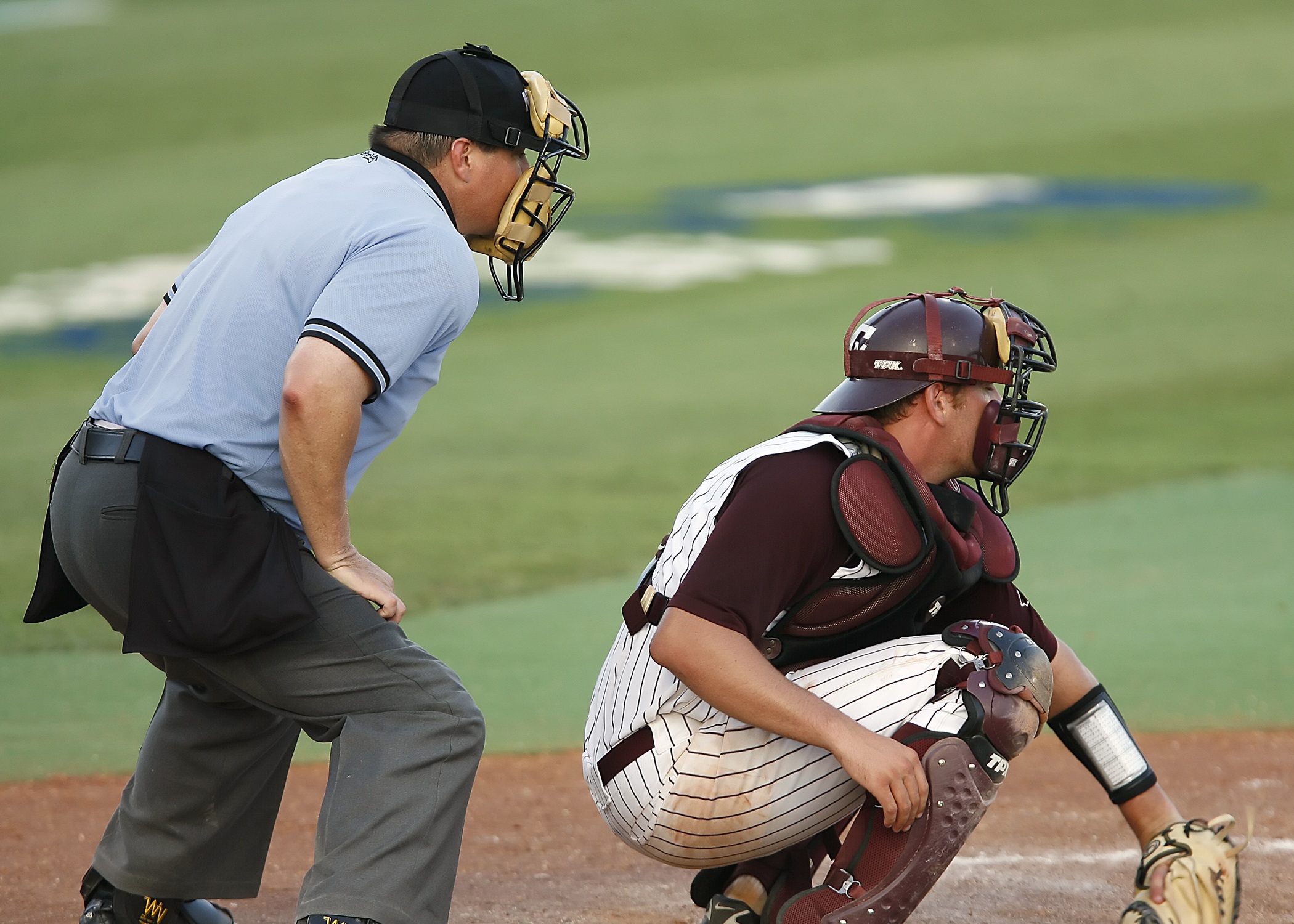 Referee and player in baseball free image download