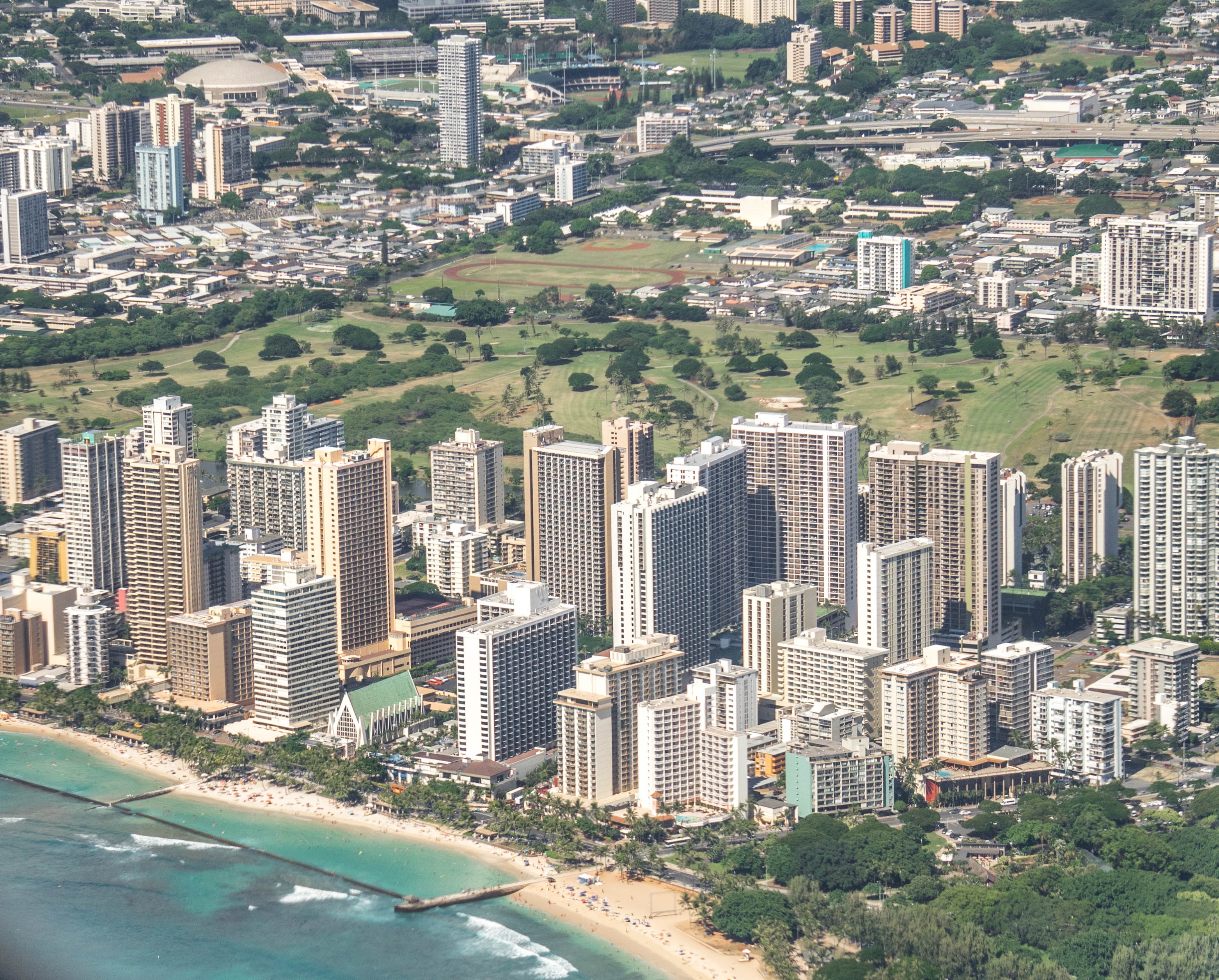 Hawaii city view free image download