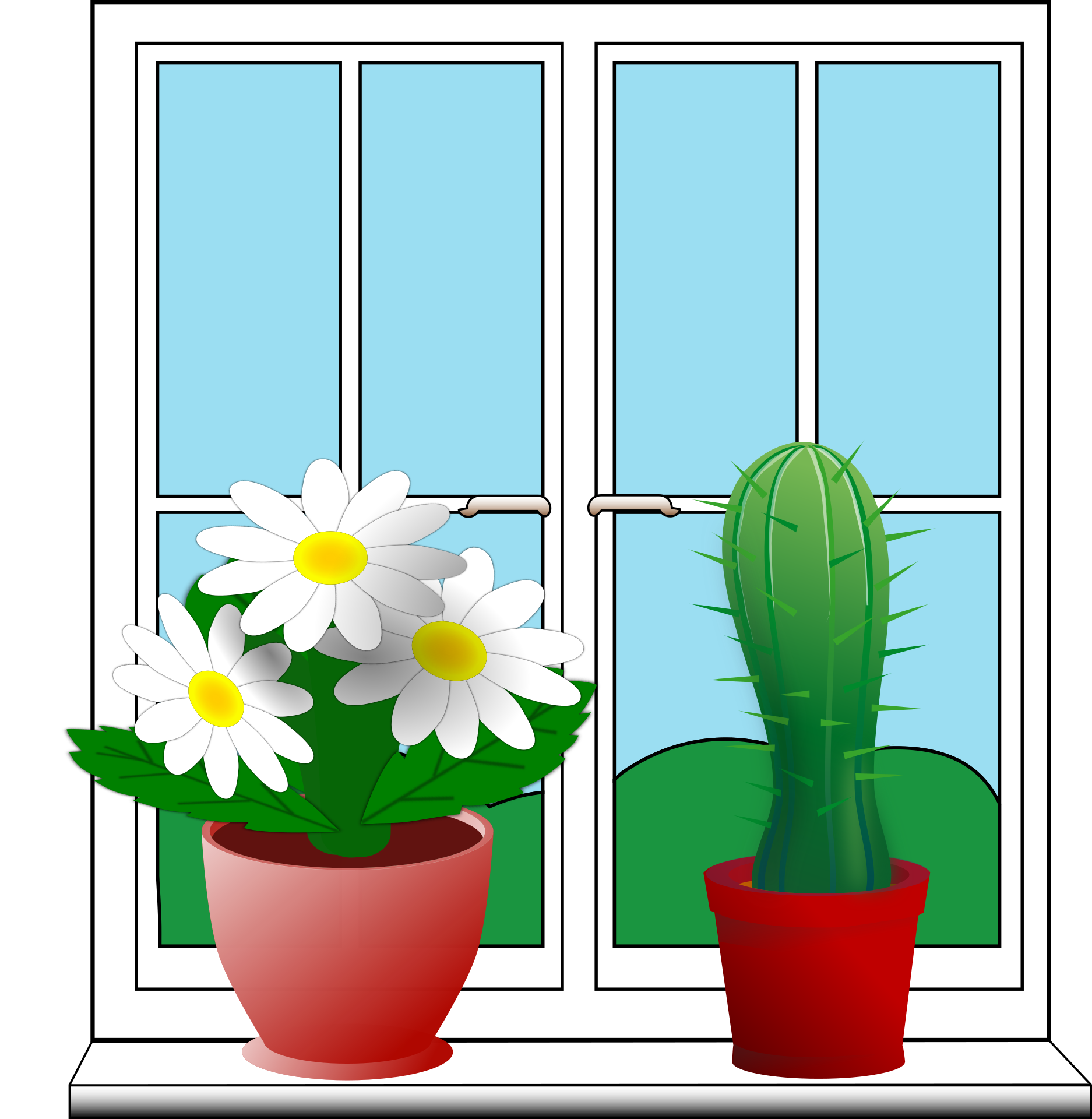 Drawing in the form of flowers on the window free image download