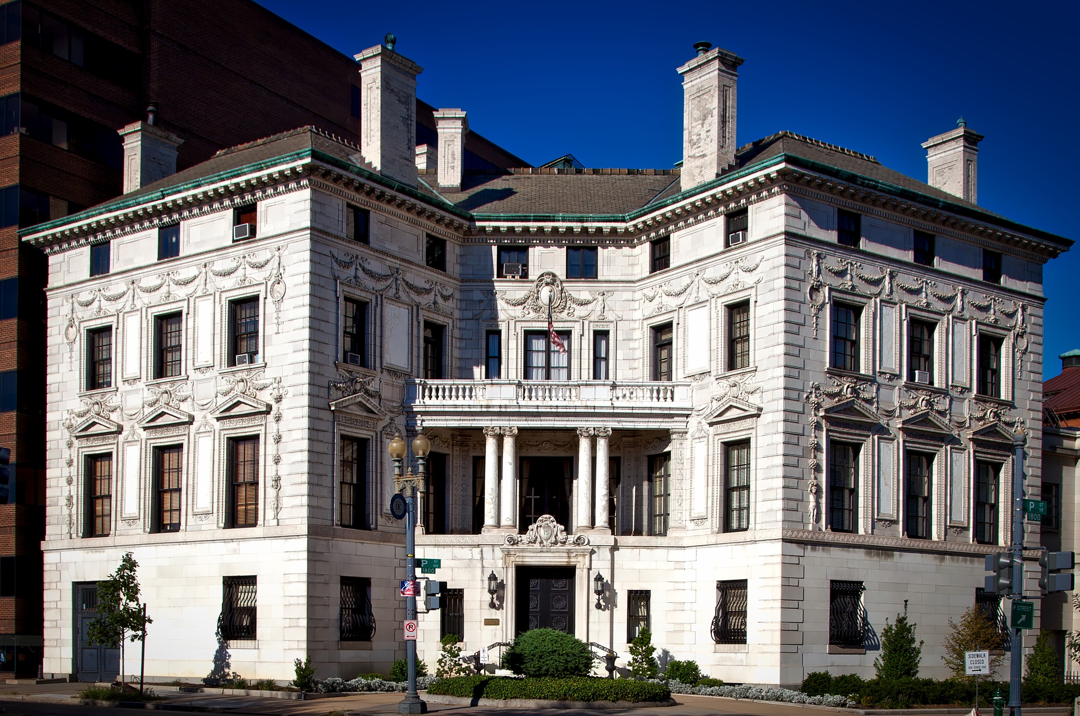 Facade of patterson house, usa, Washington Dc free image download