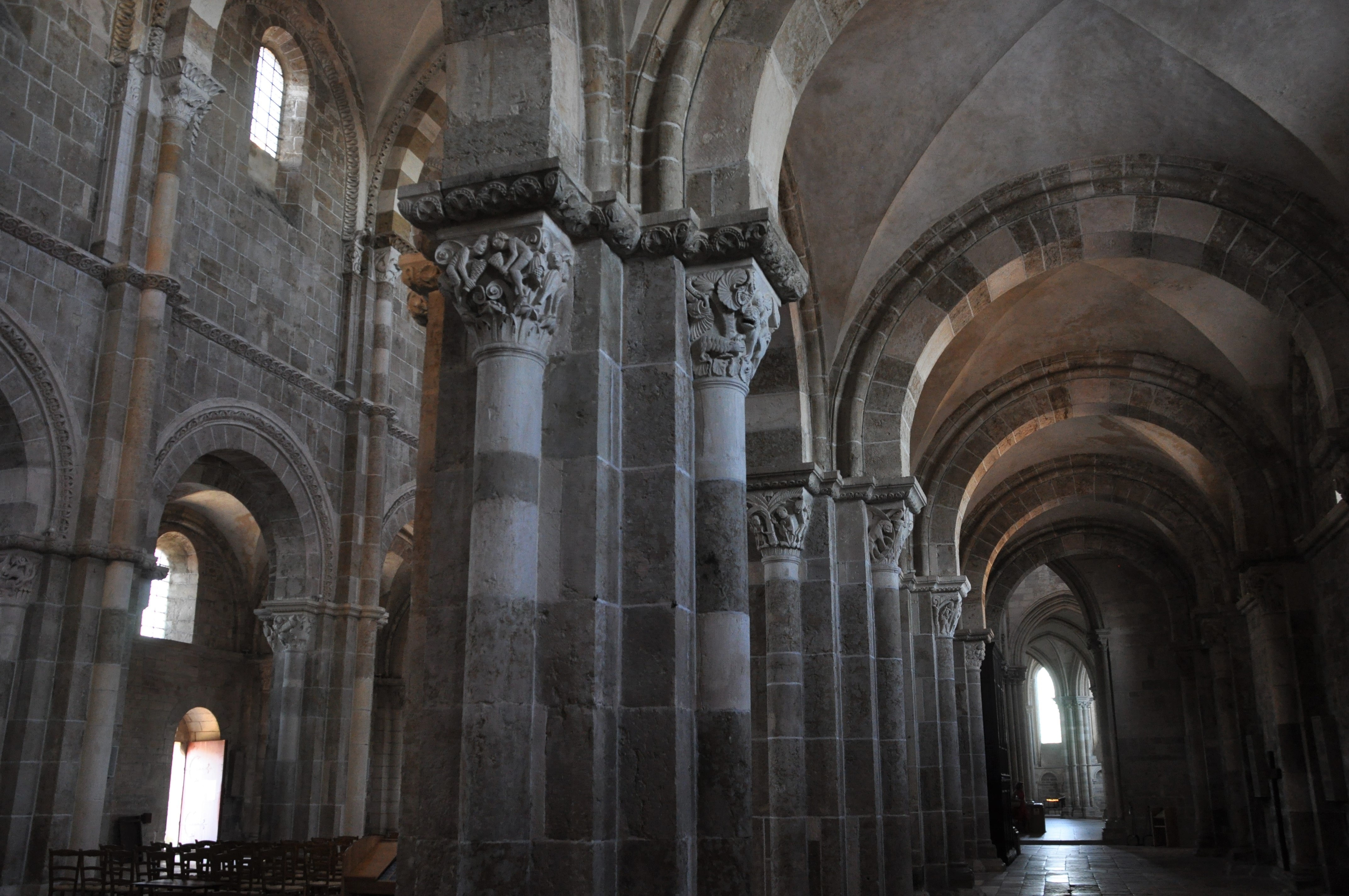 Interior Of A Romanesque Cathedral Free Image Download