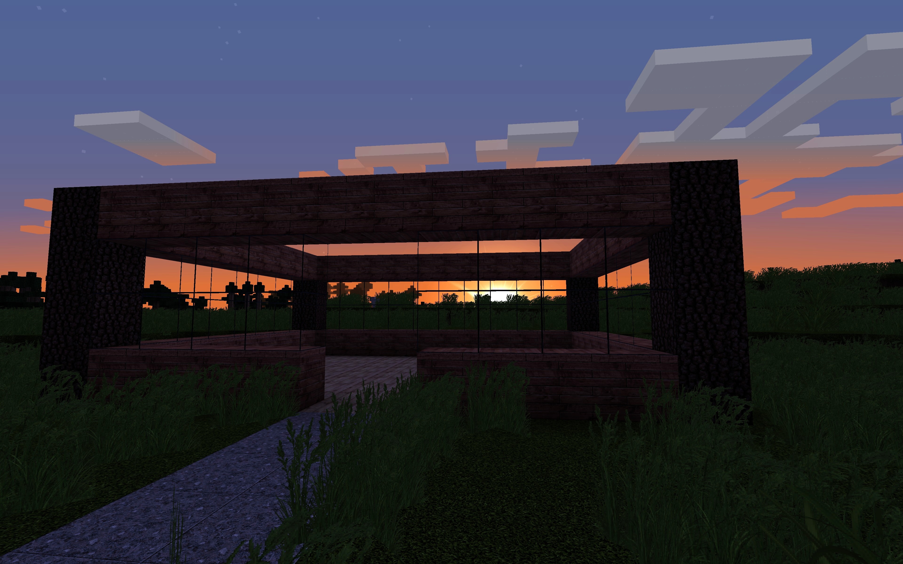 Computer house from the game minecraft free image download