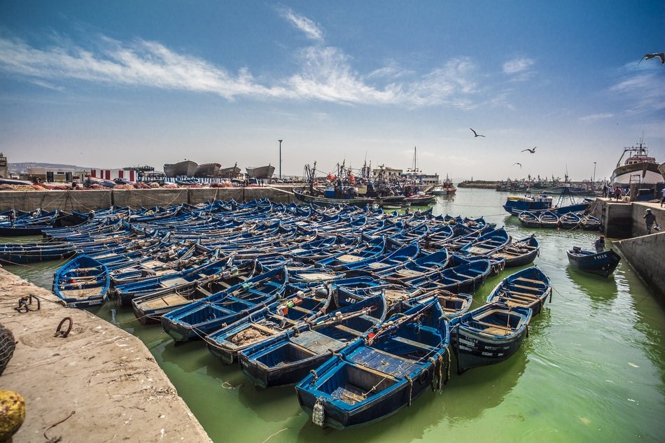 Morocco Blue Boat free image download
