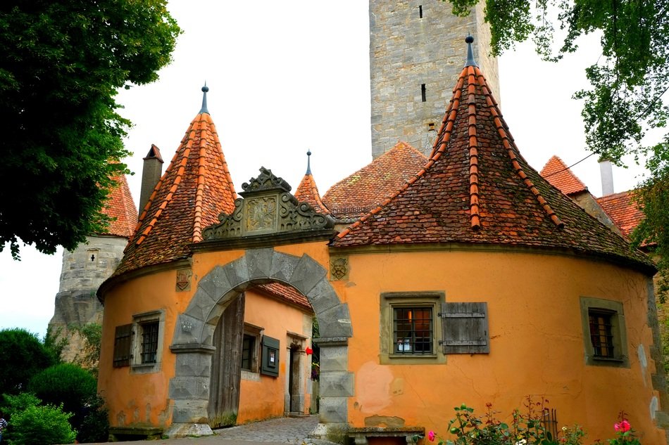 Beautiful orange castle free image download