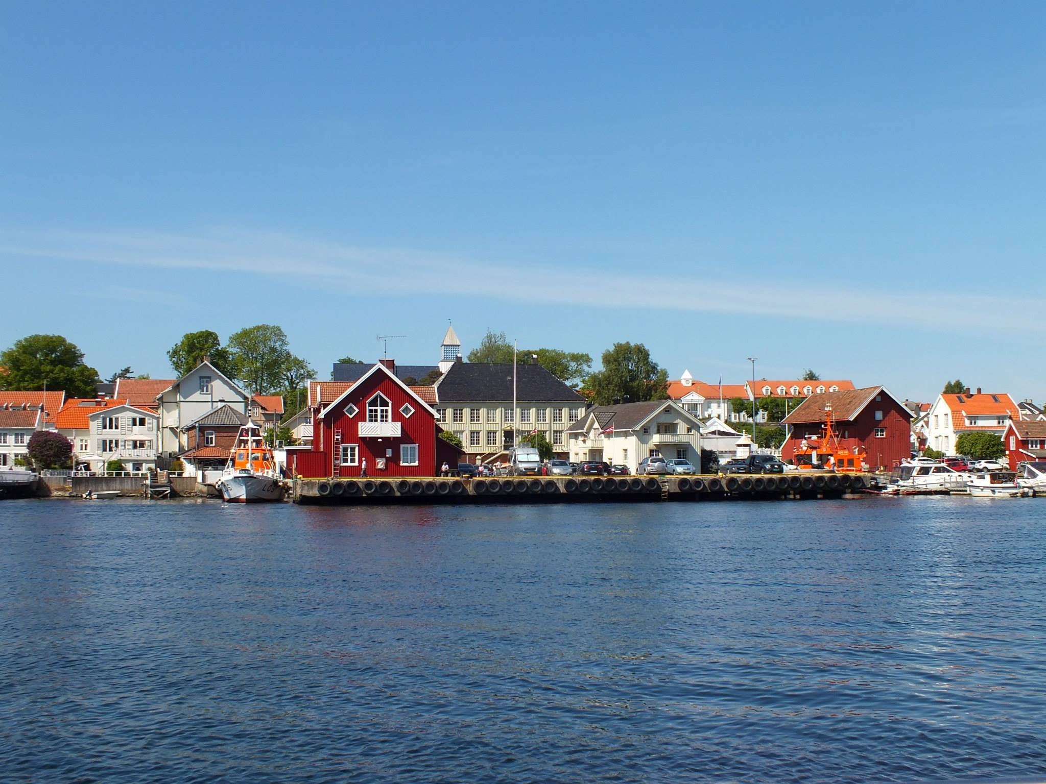 Panoramic view of Langesund free image download