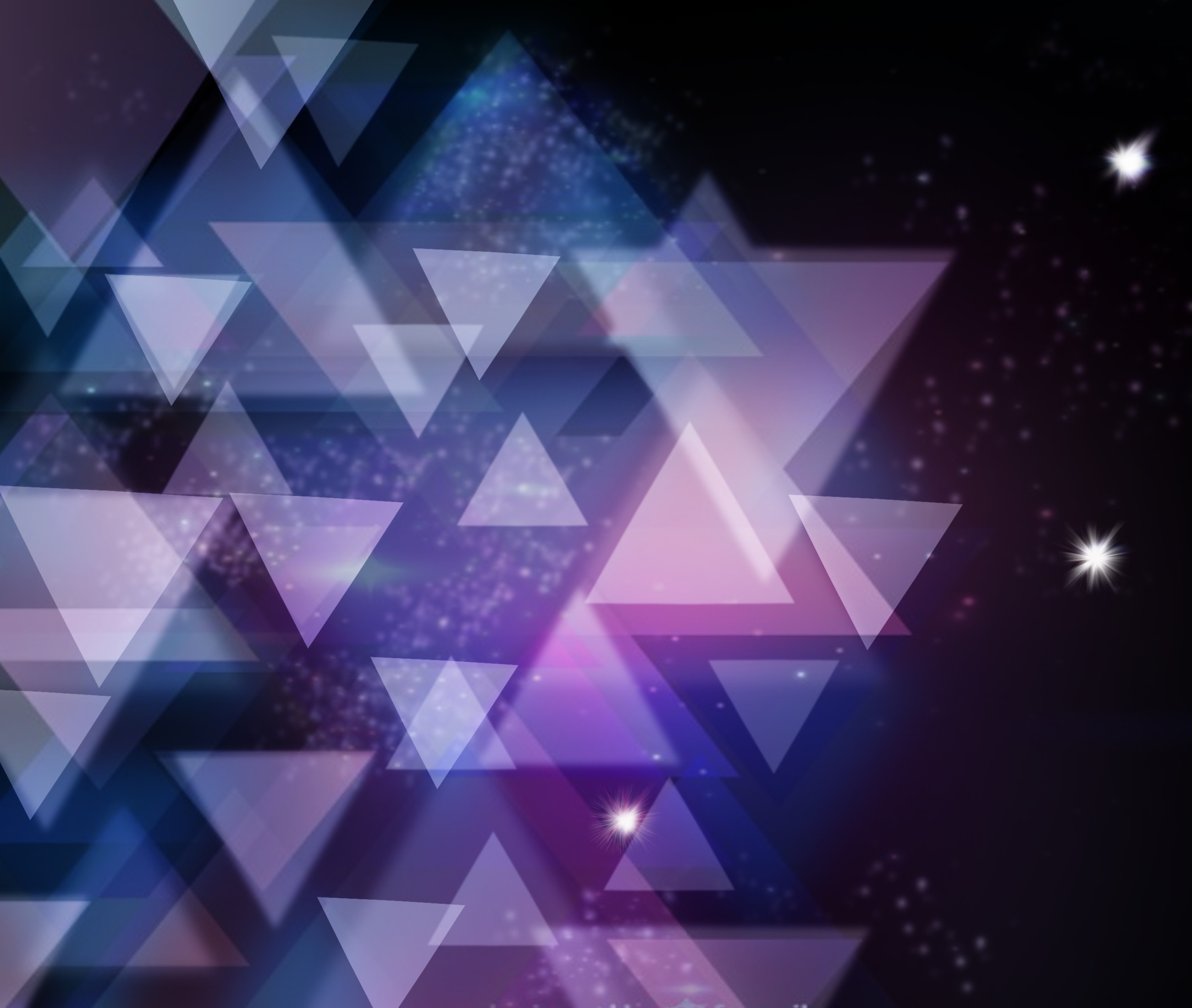 3d violet triangles free image download
