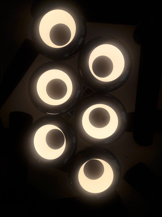 Six modern lights in darkness free image download