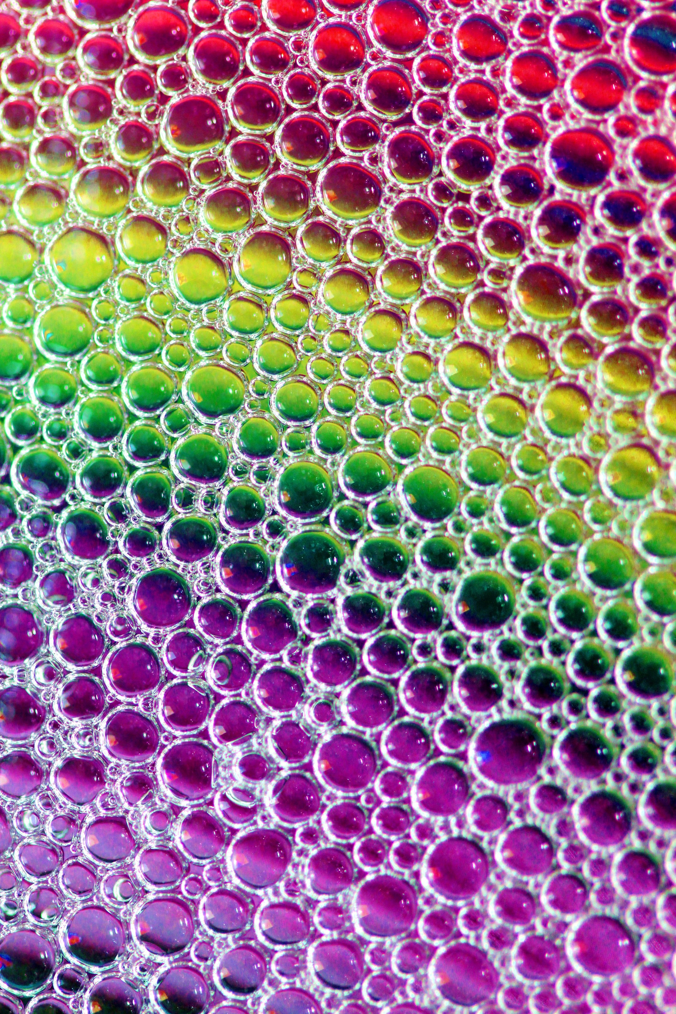 Abstract Macro Colourful Bubbles free image download
