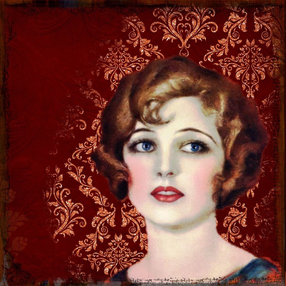 Vintage Lady Girl Flapper Bob free image download