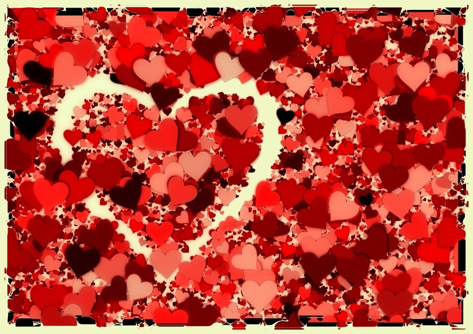 Background with sentimental Valentine's card free image download