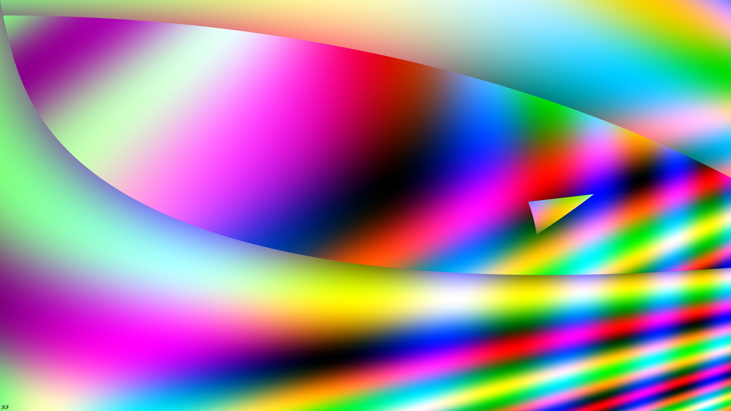 Wallpaper with colorful digital waves free image download