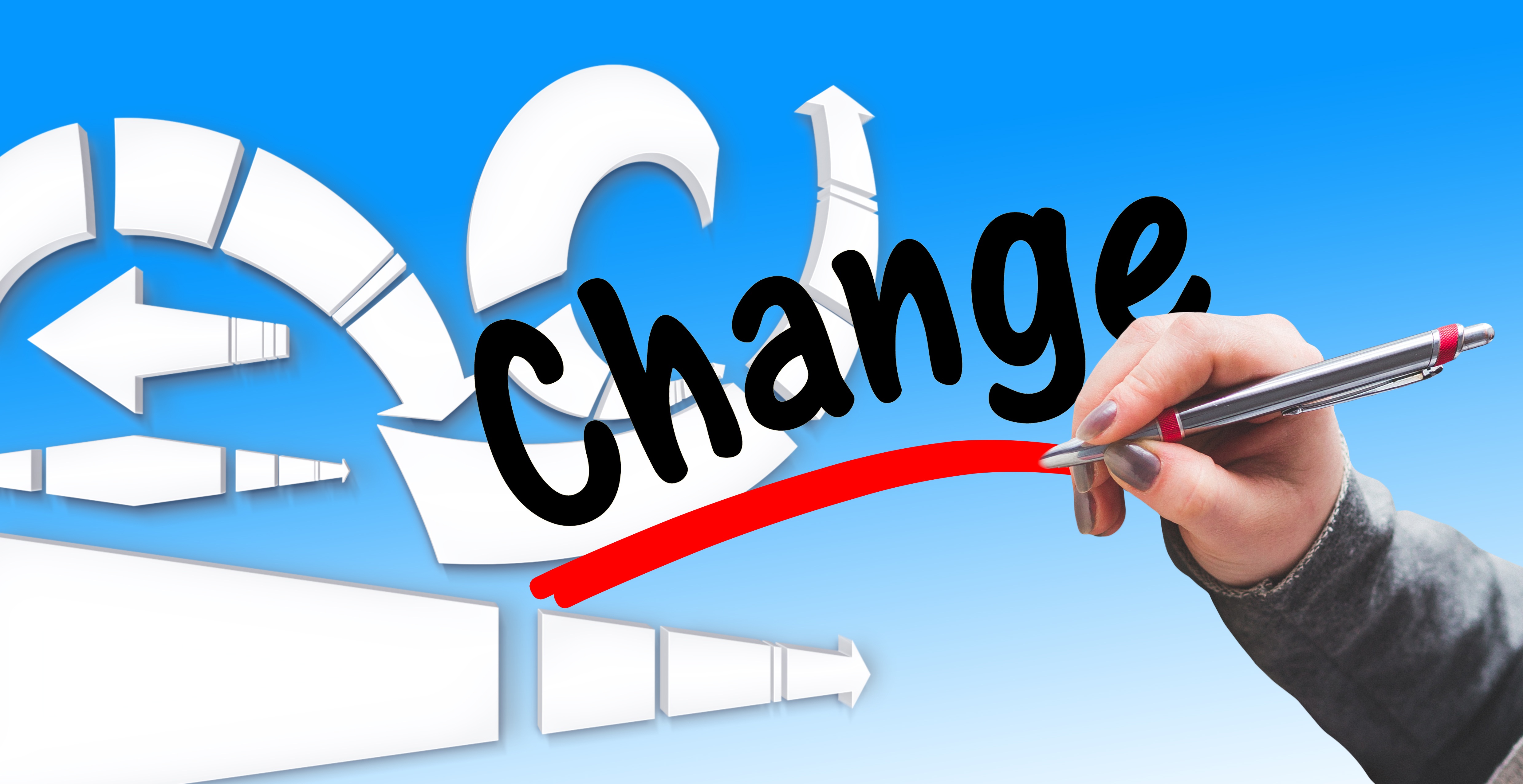 Change Arrows Hand drawing free image download