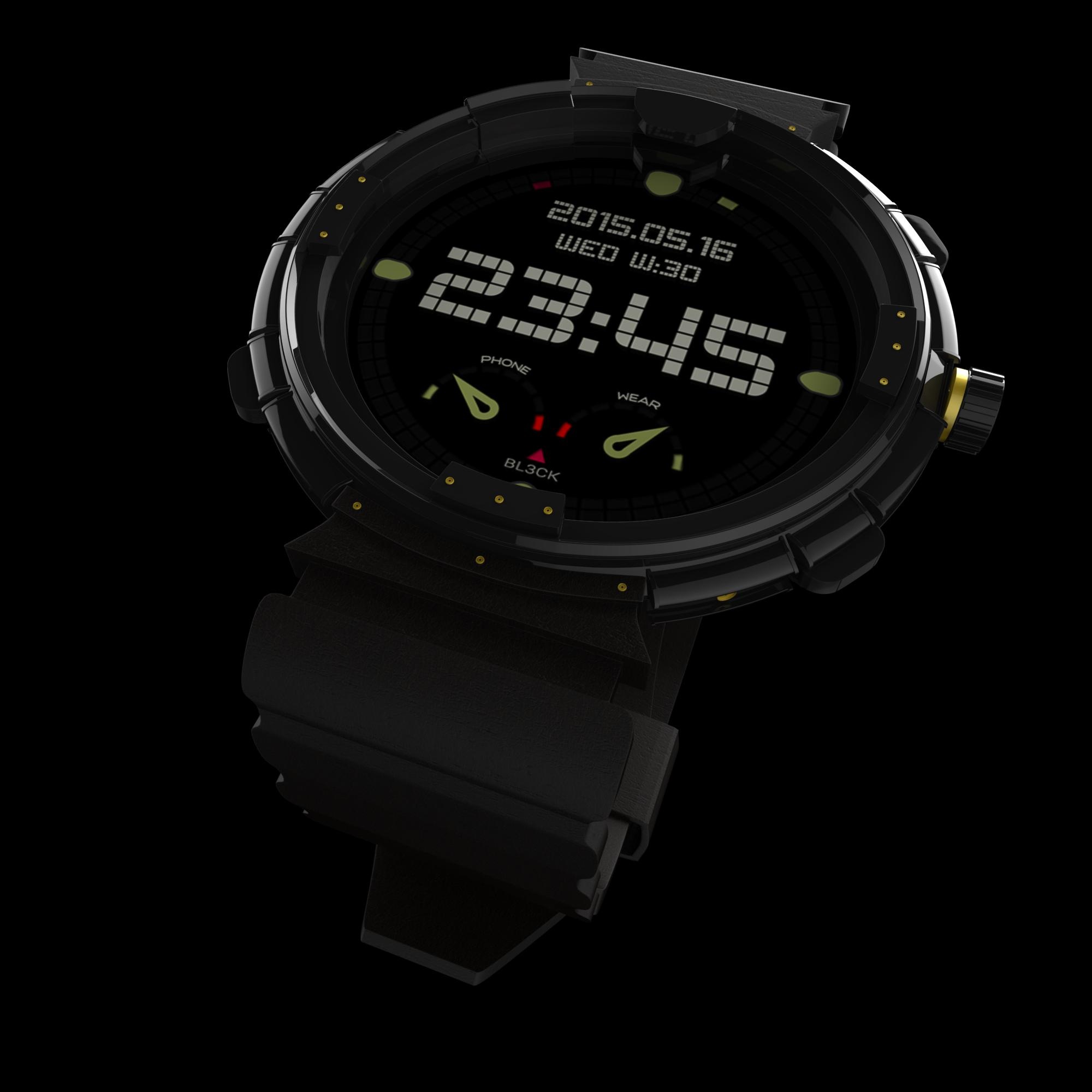 Digital black watch close up free image download