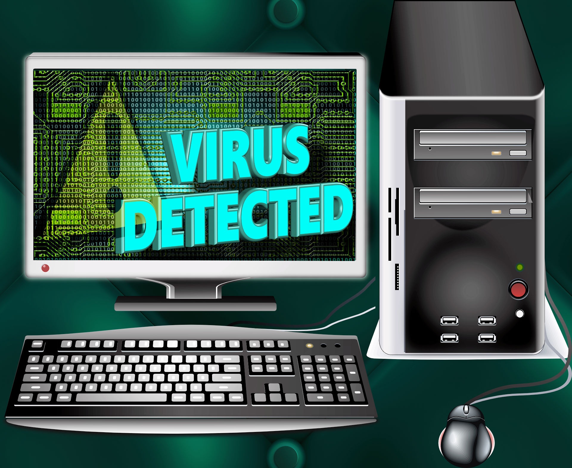 Computer image with a virus free image download