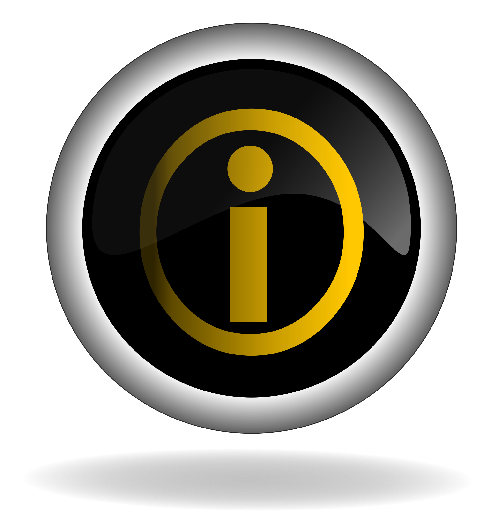 Black info icon free image download