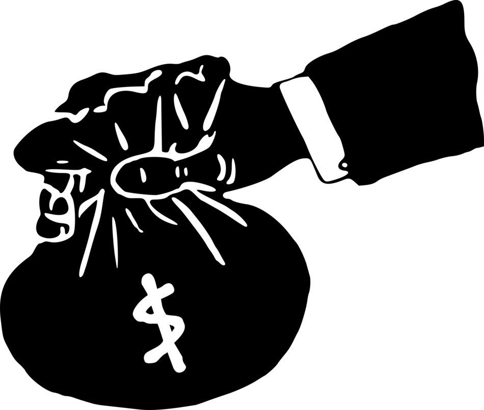 Bag Of Dollars In Hand Free Image Download