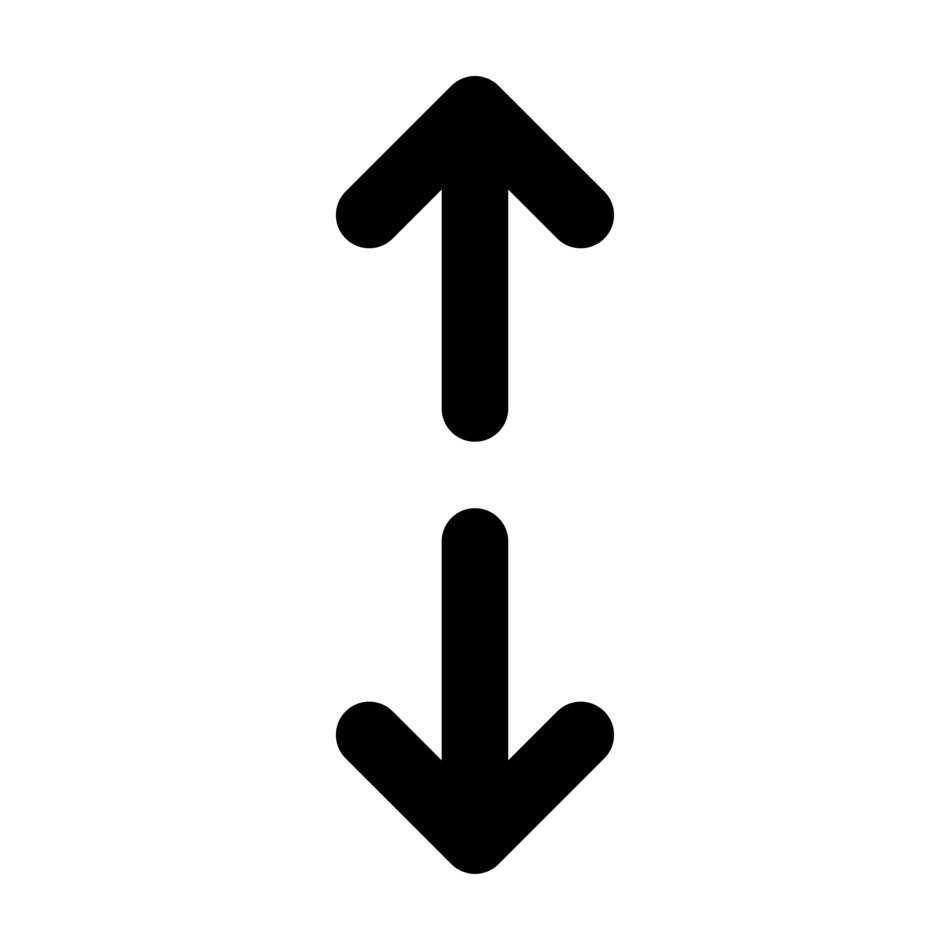 Arrows directing up and down free image download