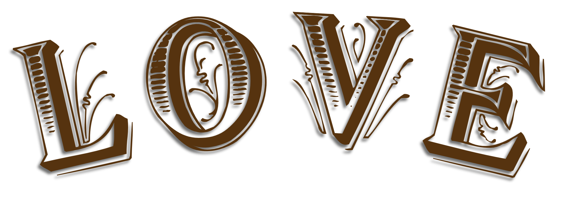 Love Word drawing free image download