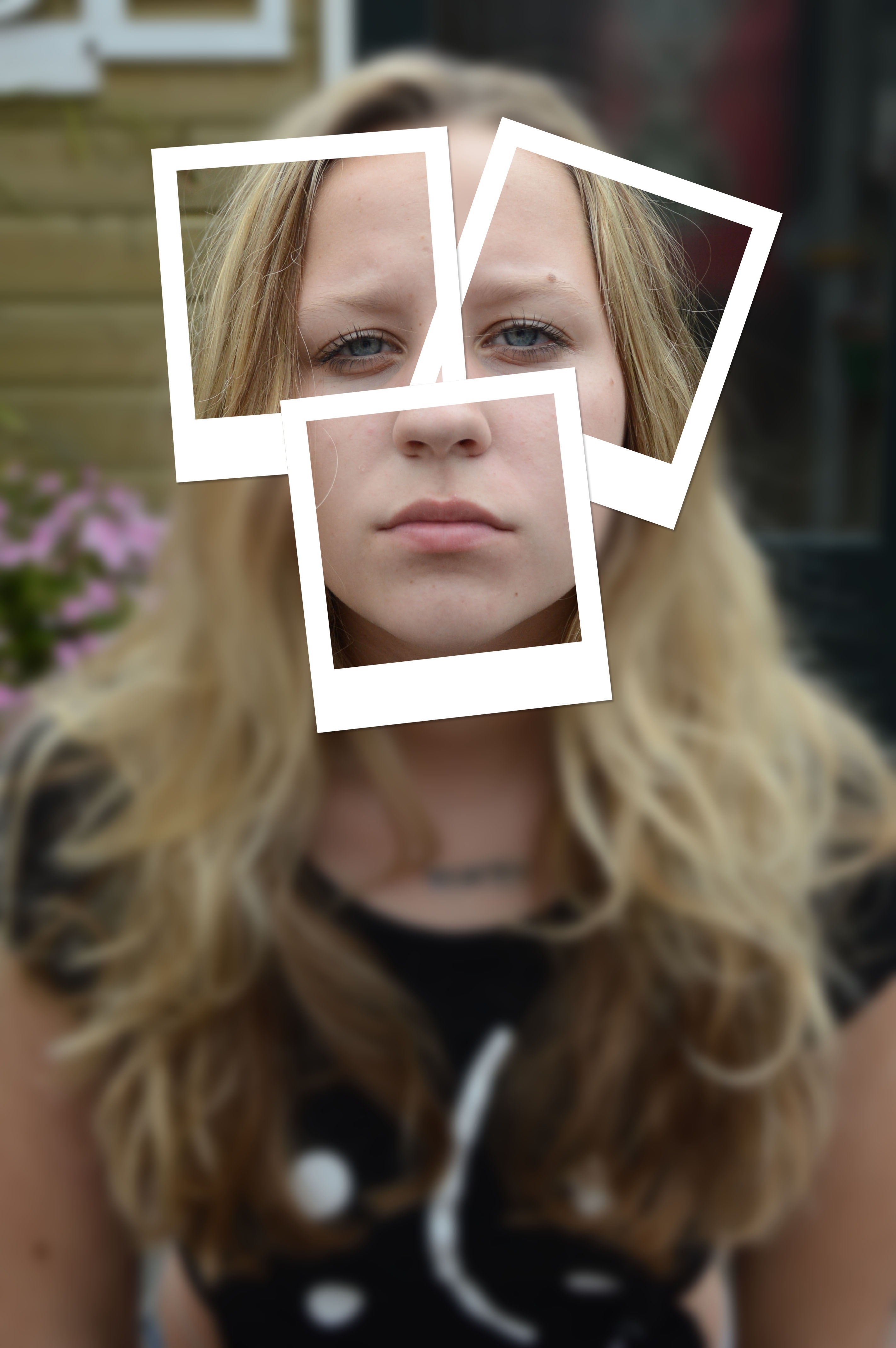 Face collage Girl free image download