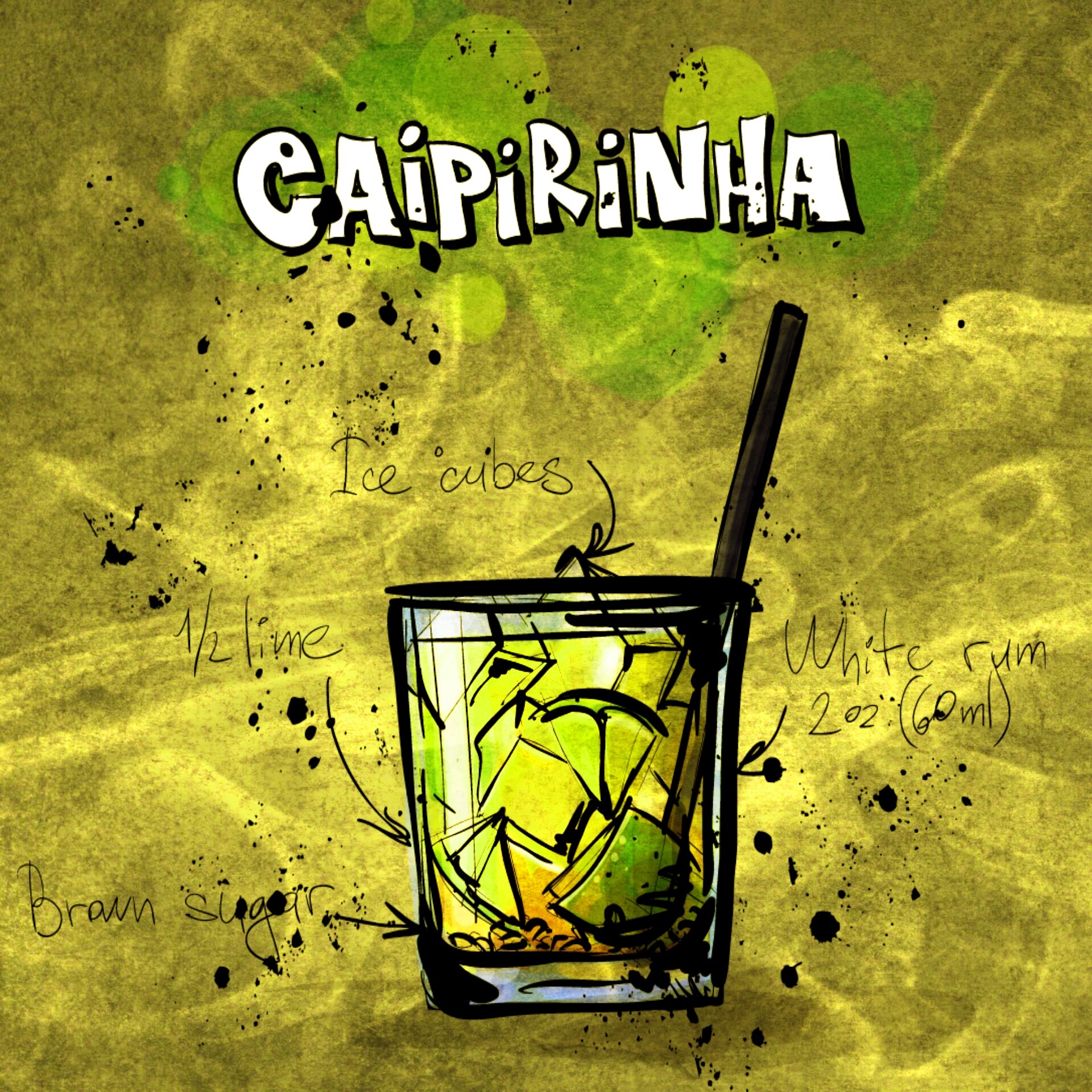 Cocktail alcohol caipirinia free image download