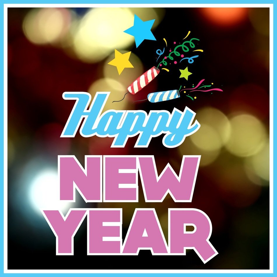 Flat Design Christmas And New Year Greeting Card Templates Free Image 