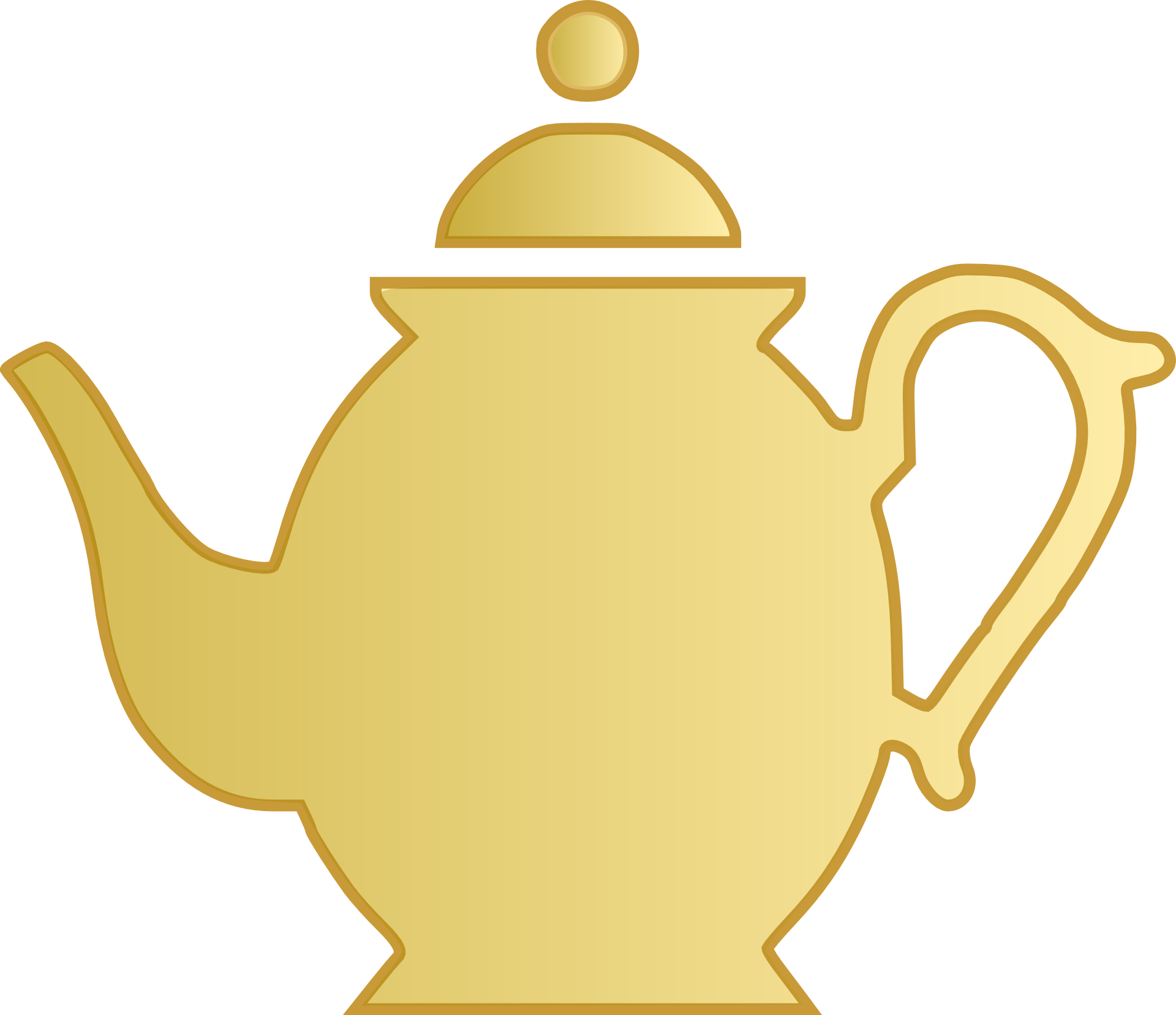 Picture of yellow teapot free image download